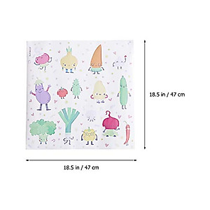 SOLUSTRE 1 Set Self- Adhesive Kitchen Food Wall Decals Cartoon Carrot Onion Window Sticker Food Educational Decals Funny Wall Art Refrigerator Removable DIY Sticker