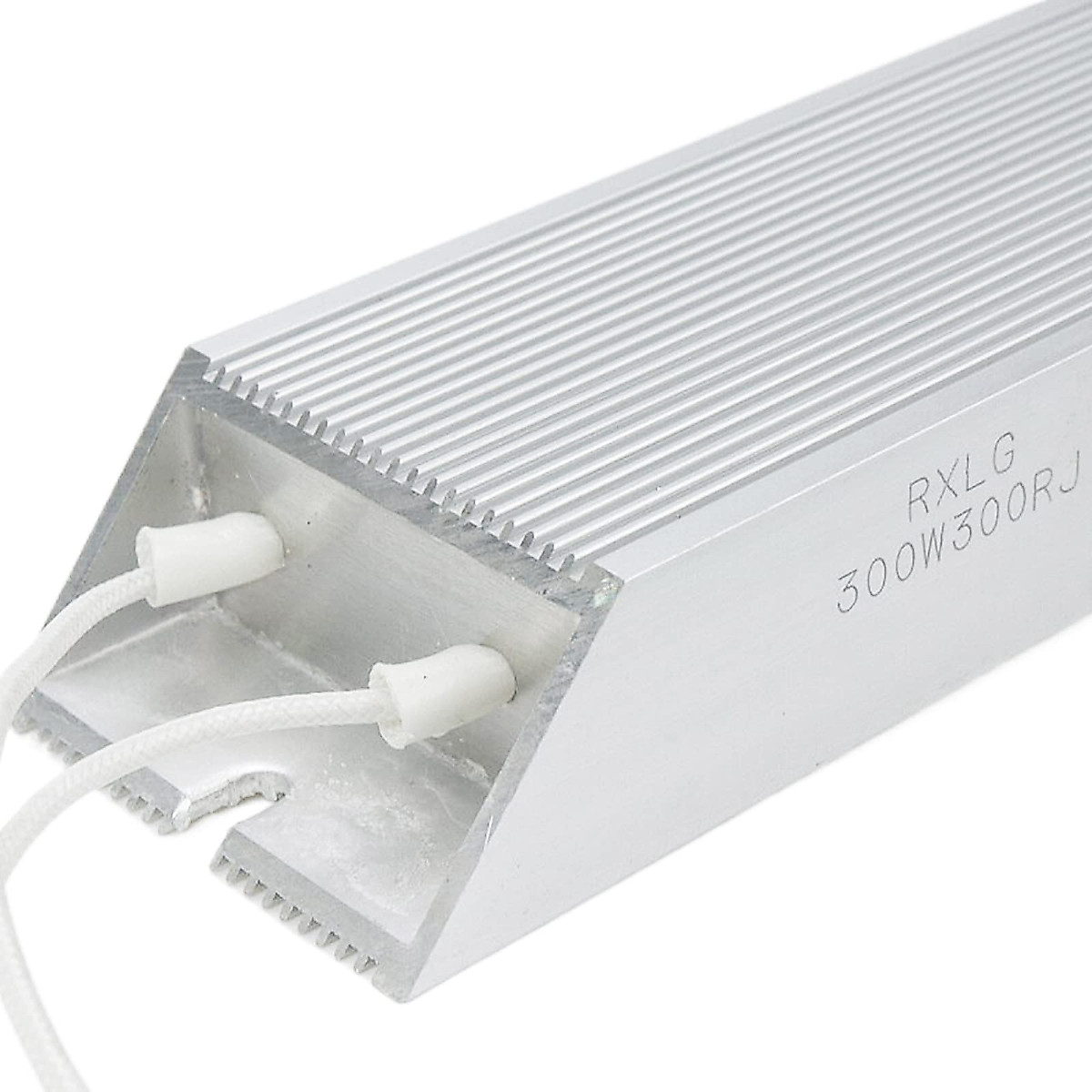 Xiaoyztan High Power Wire-wound Inverter Servo Resistor with Soldering Ring Lugs Aluminum Shell Braking Resistor Unit (300W 300 ohm)