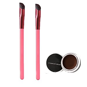 Eyebrow Care Kit 4D Laminated, Eyebrow Brush, Beauty Eyebrow Brush, Microblading Pen Multi Function with Eyebrow Cream, Ultra Thin Angled Makeup Brush
