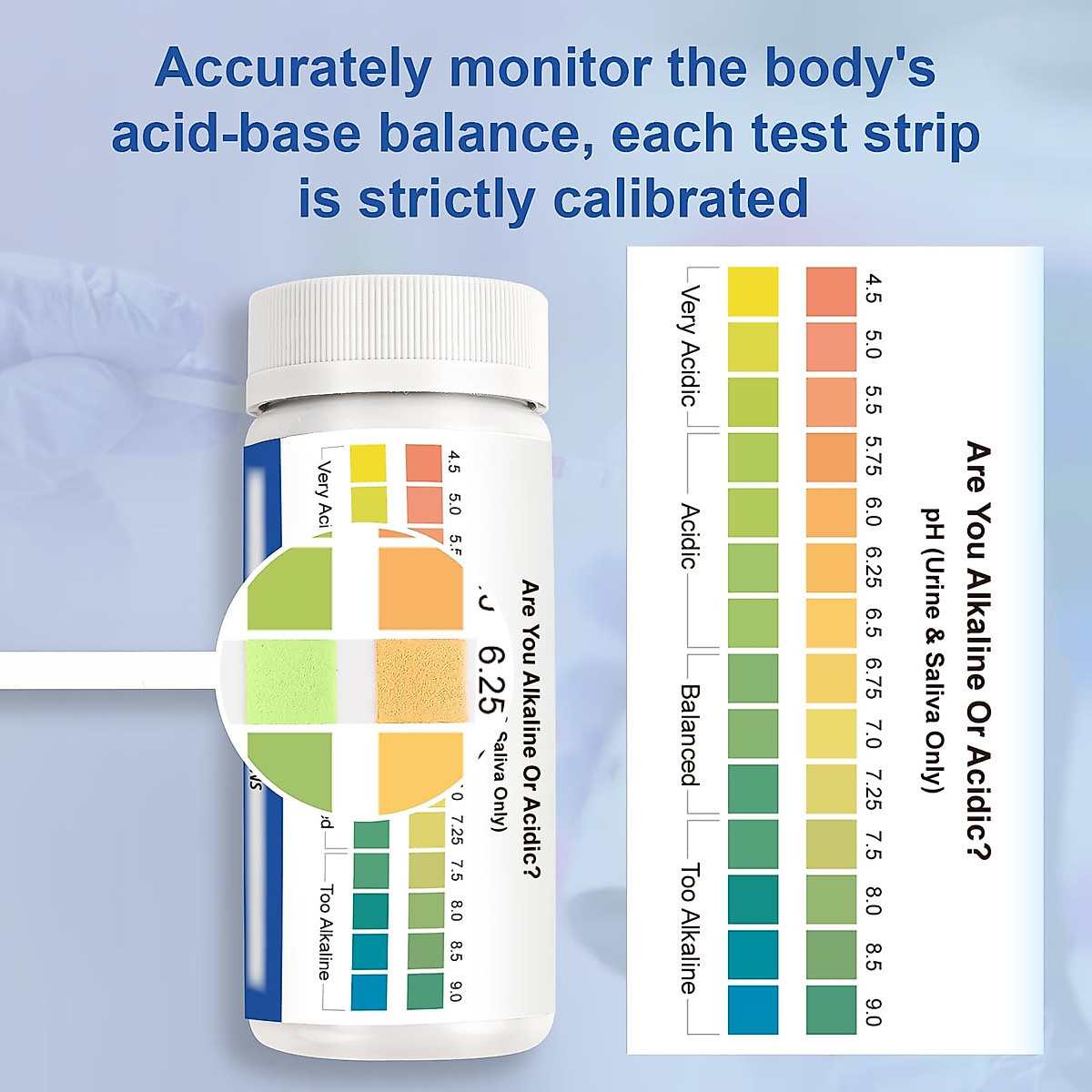 pH Test Strips 4.5-9,200 Litmus Paper pH Strips for Urine & Saliva - pH Balance Test Strips for Accurate Body pH Testing, Health Monitoring, and Wellness Management, Fast & Reliable pH Measurement
