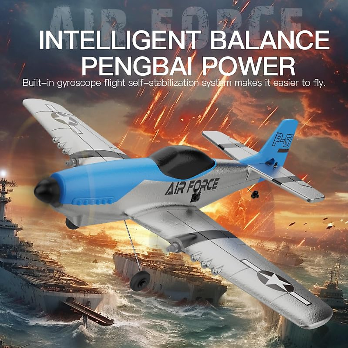 RC Airplane,3 Channel Remote Control Airplane RTF,Ease of Flight RC Plane with Gyro,Stable to Flight Remote Control Plane for Kids Boys Beginner Adults