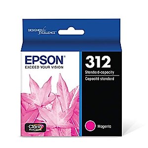 EPSON T312 Claria Photo HD -Ink Standard Capacity Magenta -Cartridge (T312320-S) for select Epson Expression Photo Printers