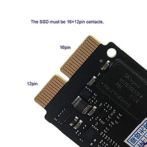 chenyang 12+16Pin MAC SSD to Motherboard M.2 NVME NGFF M-Key Convert Adapter Card for 2013 2014 2015 A1493 A1502 A1465 A1466 MAC Pro Air SSD