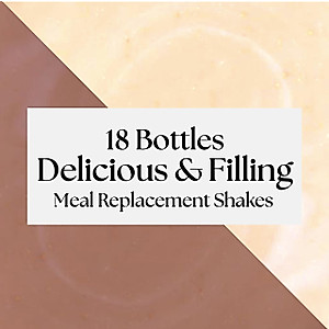 Raw Generation 18-Pack Meal Replacement Shakes - Organic Plant Based Protein Drinks/No Added Sugar/High-Protein, Gluten-Free, Vegan, Non-GMO/Essential Vitamins & Minerals/Just 5 Ingredients