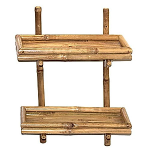 Bamboo54 Double Bamboo Wall Shelf