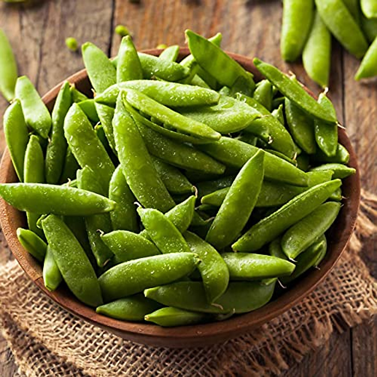 Gaea's Blessing Seeds - Sugar Snap Pea Seeds - Non-GMO Seeds for Planting with Easy to Follow Instructions 94% Germination Rate (Pack of 1)