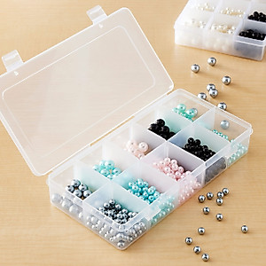 Simply Tidy 6 Pack: Bead Storage Box with Adjustable Compartments by Bead Landing™