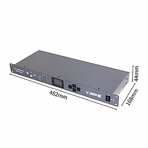 V-Show Artnet RDM DMX sACN Controller - 3 PIN DMX Splitter XLR Input and output, 4096 DMX Channel 8 Port Signal Amplifier for Stage Lighting Shows (42-FZQO-78RJ)