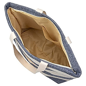 20" Corona Striped Beach Bag