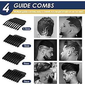LEESION Hair Clippers for Men,Professional Hair Trimmer Cordless Hair Clipper Zero Gapped T-Blade Beard Trimmer, Hair Trimmer for Men Rechargeable Grooming Kit with Guide Combs Gifts for Men