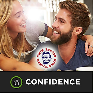 Twin Beards All Natural Beard Balm | Conditions & Strengthens for a Softer & Thicker Beard | Argan Oil, Shea Butter & Jojoba Oil | 3.5 oz