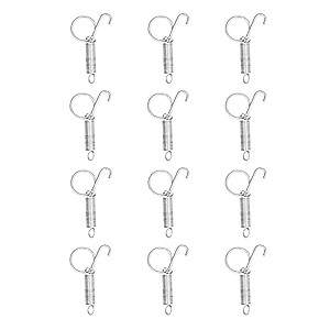 20Pcs Rabbit Cage Door Fixing Plate Metal Finger Spring Lock Hook Multifunctional Cage Door Spring Hook Used to Fix Rabbit Pet Cage Door Farm (Large)