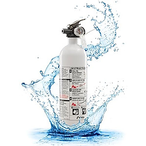 Kidde Mariner PWC Marine Fire Extinguisher for Boats, 5-B:C, 3.3 Lbs., Coast Guard Approved, Mounting Bracket (Included), White