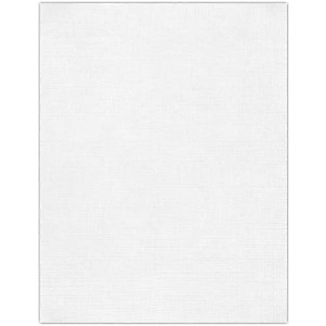 LUXPaper 8.5" x 11" Cardstock | Letter Size | White Linen | 100lb. Cover (183lb. Text) | 50 Qty