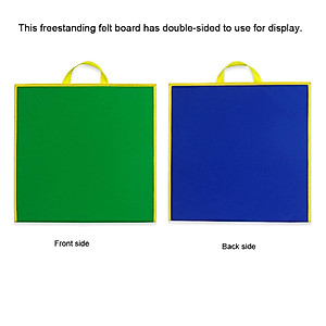 Foldable Felt Flannel Board Quiet Book for Kids Freestanding Felt Board for Toddlers Preschool as Kids Felt Stories Activities Play Kits, Travel Toys for Boys Girls (Freestanding Felt Board)