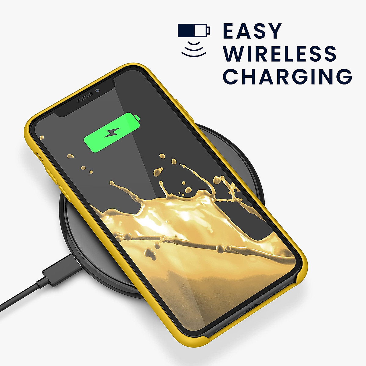 kwmobile Case Compatible with Apple iPhone XR Case - TPU Silicone Phone Cover with Soft Finish - Honey Yellow