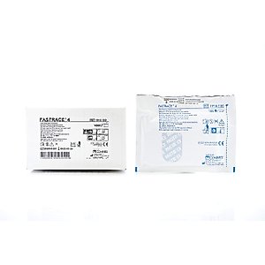 ConMed 1915-100 Fastrace 4 Adult Resting Tab ECG Electrode, Conductive Adhesive Gel, Latex-Free, Pack of 1000