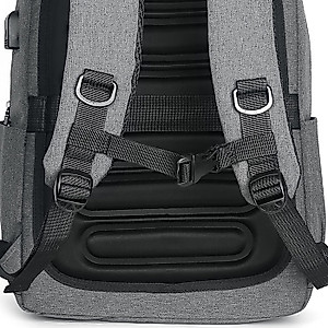 YB-OSANA Game Cosole Backpack Travel Bag Travel Carrying Case for PS5/PS4 Console and Accessories (Grey)