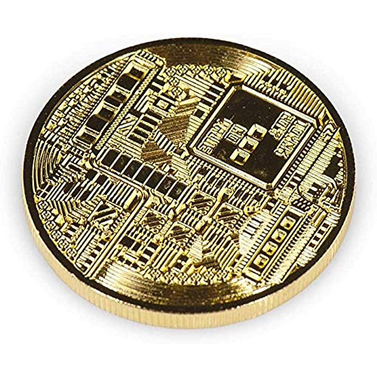 3Pcs Bitcoin Coin - Gold Silver and Bronze Physical Blockchain Cryptocurrency in Protective Collectable Gift。 | BTC Cryptocurrency | Chase Coin