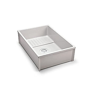 Zurn Z1996-36 Z1996 36" x 24" Commercial Mop Service Basin with PVC Drain Assembly