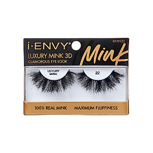 i-ENVY False Lashes Luxury Mink Collection Eyelashes 100% Real Mink Glamorous Eye Look Lashes Maximum Fluffiness 3D Multi-Curl Angle