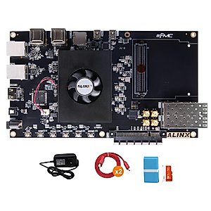 ALINX AX7350B Dev Board & Kit with AMD Zynq™ 7000 SoC XC7Z035 2GB DDR3 SDRAM 8GB eMMC QSPI Flash SFP+ FMC LPC Gigabit Ethernet Xilinx ZNYQ 7Z035 FPGA Development Board