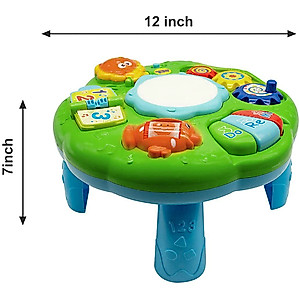 Baby Toys, Musical Learning Table Activity Center for Babies Infant Toddler Year 1 3 6 12 18 Months