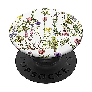 Floral Botanical Wildflower Garden - Cottagecore PopSockets Swappable PopGrip