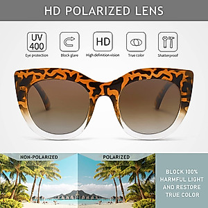 SUNGAIT Polarized Trendy Sunglasses for Women Men Retro Round 90’s Vintage Sun Glasses Plastic Frame Ladies Sunnies