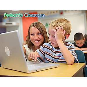 QIDAIZUOEN 60 Packs Earbuds Bulk Classroom Headphones Wired in Ear Disposable Student Earphones Multiple Colors Individually Wrapped for School Travel or Home Use