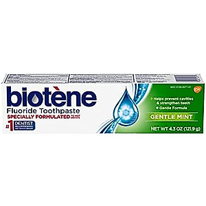 Biotene Gentle Mint Fluoride Toothpaste 4.3 Oz