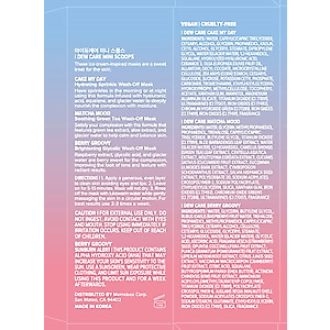 I DEW CARE Korean Wash Off Face Mask Gift Set - Mini Scoops | With Hyaluronic Acid, Self Skin Care | Facial Treatment, Vegan, Cruelty-Free, Paraben-Free, Valentine Day Gifts (3 Flavors)