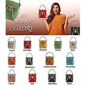 Women Handbag Leather Top handle Crossbody bag with Gold chain strap Elegant Purse for Evening and everyday Gift for Women Handmade Made in Italy (Mustard)