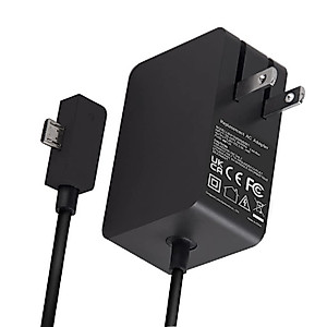 Surface 3 Charger 13W 5.2V 2.5A AC Power Adapter Charger Cord Replacement for Microsoft Surface 3, Model 1623 1624 1645 Tablet with USB Charging Port 4.9Ft Cable-1.5m(Not Compatible Surface Pro 3)