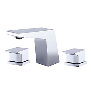 ALFI brand AB1471-PC Polished Chrome Modern Widespread Bathroom Faucet, 4.75" L x 8" W x 4.5" H