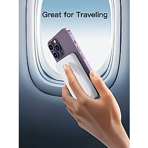 NEWDERY Wireless Power Bank, 10000mAh Magnetic Portable Charger with Foldable Stand 22W USB C, 15W Fast Charging External Battery Pack for iPhone 15 Pro Max/15 Plus/15 Pro/15, iPhone 14/13/12 Series