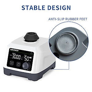 LACHOI Lab Vortex Mixer 100-3000rpm LCD Dispaly with Touch & Continuous Function Vortex Mixer Speed Vortex Mixer with Timing Function Lab Vortex Shaker