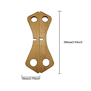 ZhenSanHuan Wood Trivet Reversible Pot Holder Detachable