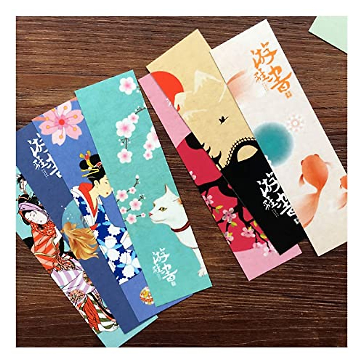 30 Pcs Vintage Japanese Style Bookmarks (Japanese Painting)