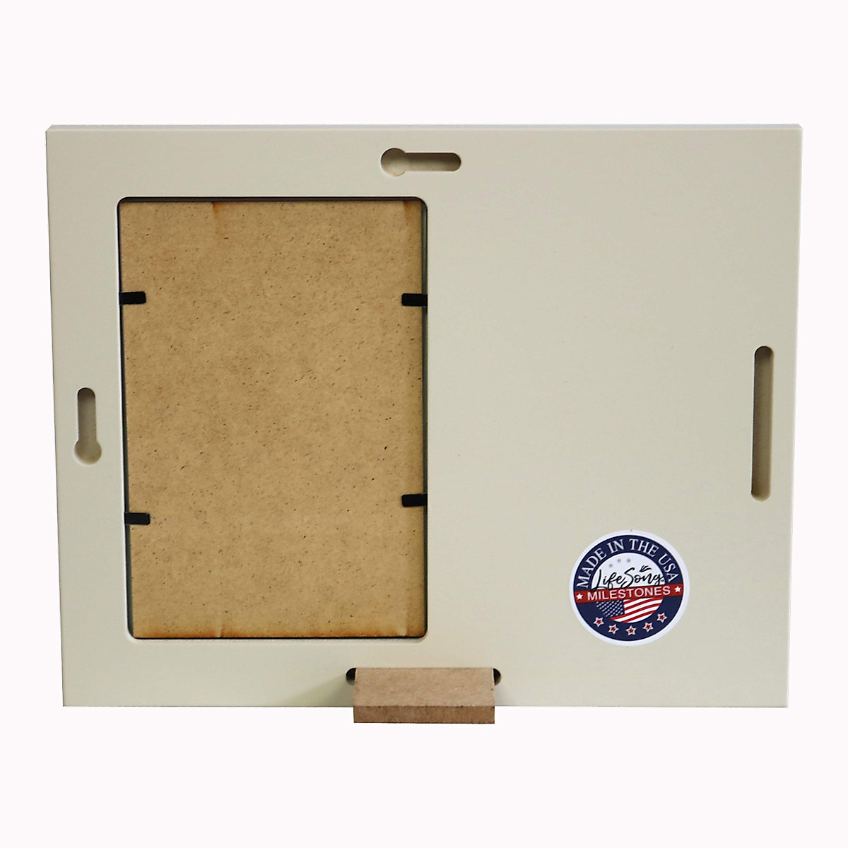 Personalized New Baby Birth Announcement Picture Frame for Newborn Boys and Girls Custom Engraved Photo Frame for New mom and dad Parents and Grandparents (Ivory)