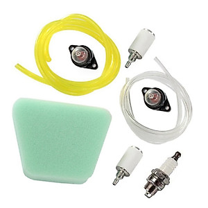 HURI Foam Air Filter Fuel Filter Fuel Line Spark Plug for Poulan Craftsman Chainsaw Replace 530037793 530095646 530071835 188-513-1