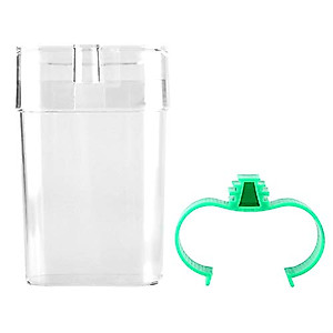 Bird Water Feeder, No Mess Parrot Feeder Parakeet Waterer Cockatiel Cage Accessories Bird Water Feeder Dispenser