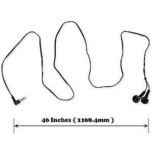 Everyday Wholesale Lots Black Earbuds Bundle Bulk in-Ear Earphones 72 Pack