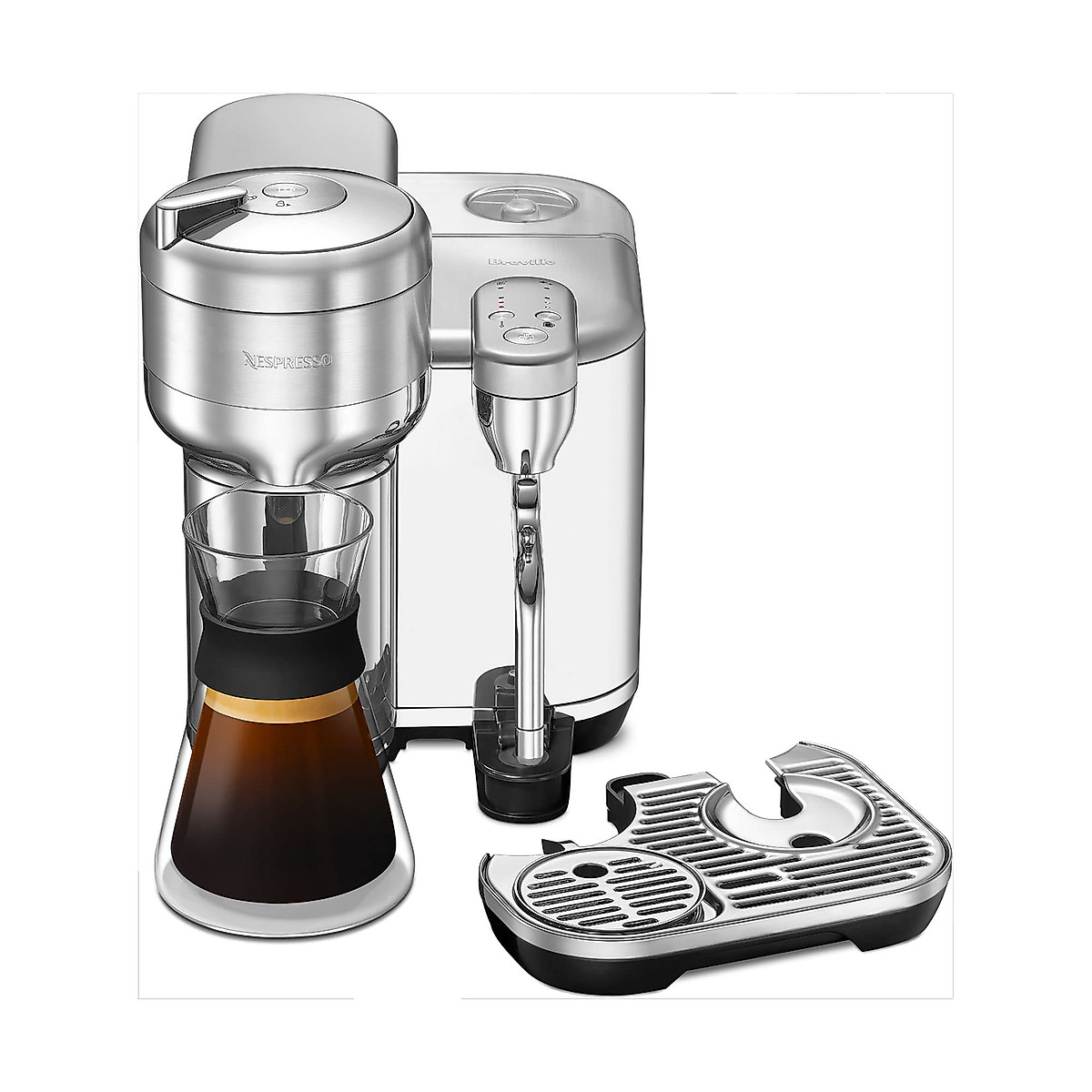 Nespresso Vertuo Creatista Coffee and Espresso Maker by Breville, Brushed Stainless Steel