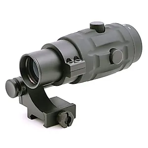 Hammers 3X Magnifier Scope with Quick Flip to Side FTS Mount for Red Dot Sights