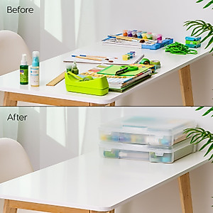 IRIS USA Iris Portable Scrapbook 12" x 12" Paper, 1 Pack, Case clear