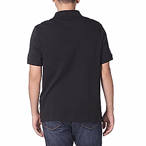 Nautica Men's Classic Fit Short Sleeve Solid Soft Cotton Polo Shirt, True Black, XX-Large