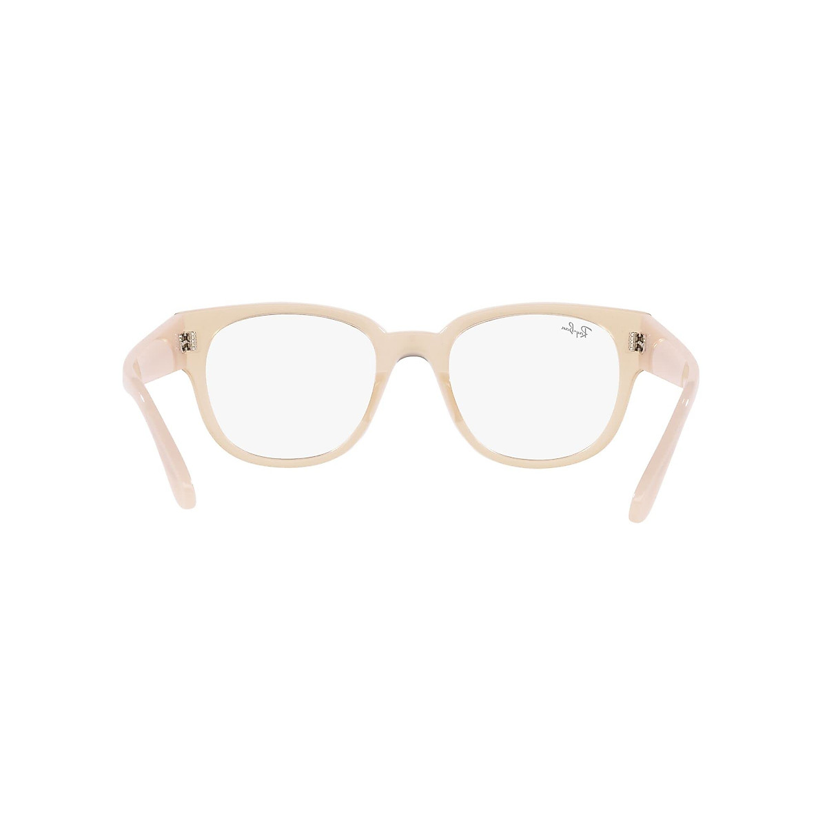 Ray-Ban RX7210 Square Prescription Eyewear Frames, Alabaster/Demo Lens, 50 mm