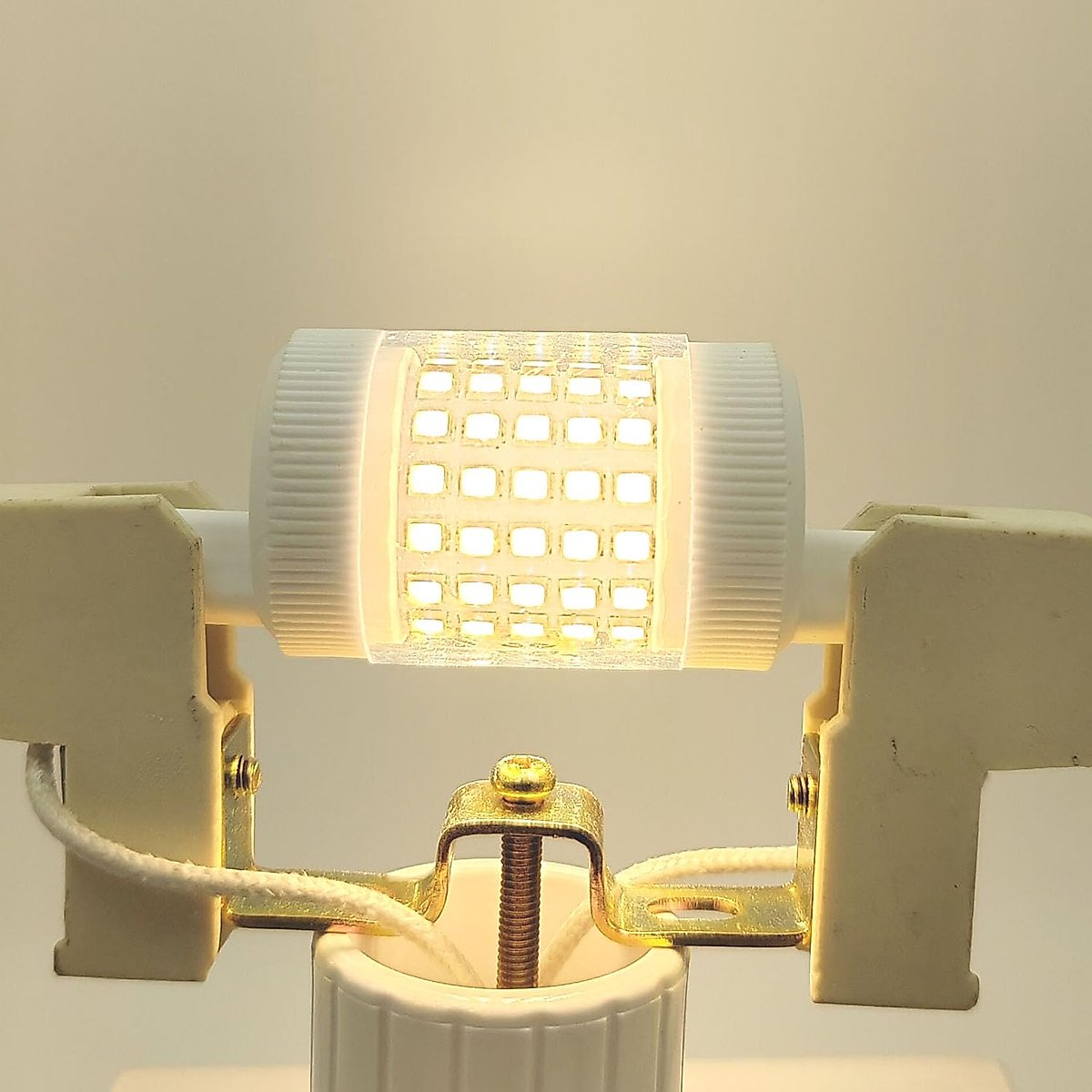 QLEE Dimmable 12w R7s Led Bulb 78mm Daylight 150w Equivalent Halogen Light 3.1" Double Ended J Base T3 R7s 150w 120v Flooding Light Reading Working Security Floor Lamp Soft Light 2PCS