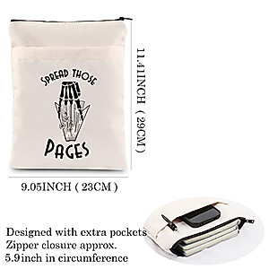 MAOFAED Romance Reader Book Cover Smut Book Sleeve Spread Those Pages Book Protector Bookworm Book Sack Gift (Spread booksl)